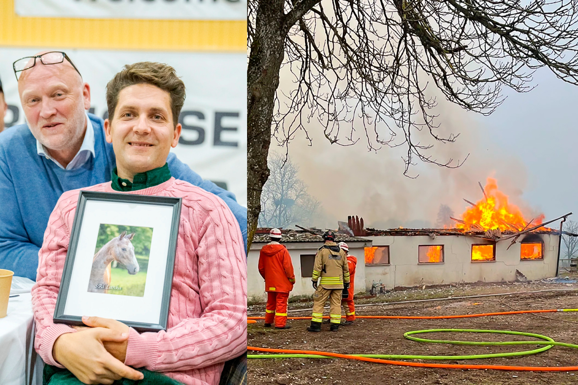 Hingsten dog i branden – nu inviger de sitt brandsäkrade stall - Ridsport